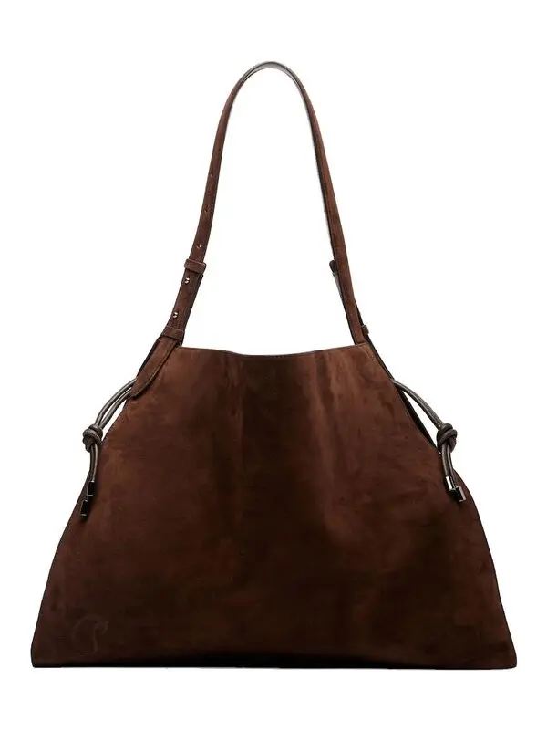 CHRISTIAN LOUBOUTIN Baggy Suede Tote - Brown