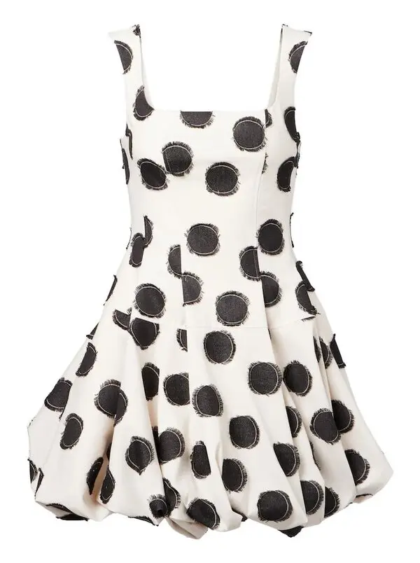 Simkhai Juni Polka-dot Minidress - White