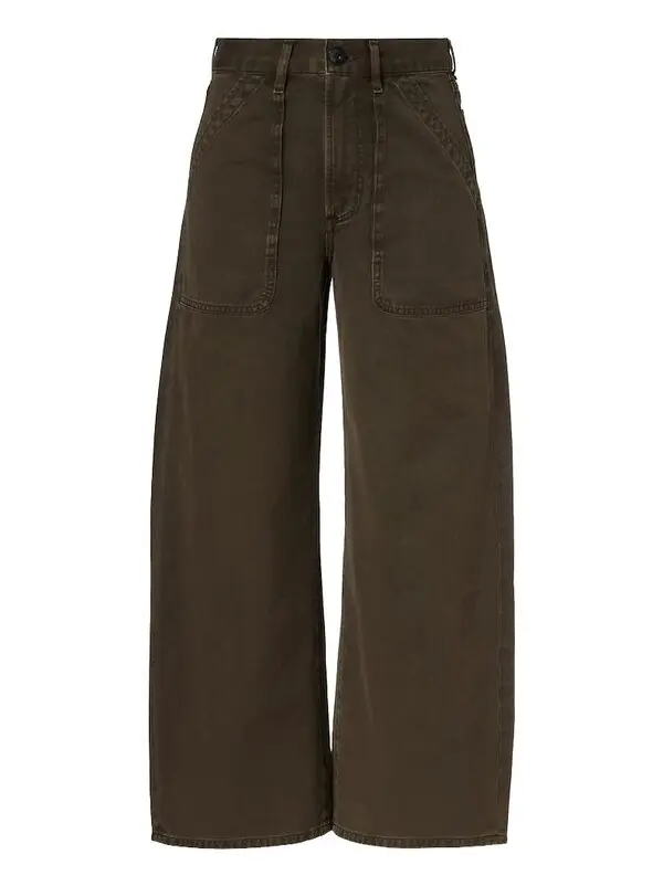 Citizens Of Humanity Ayla High-rise Wide-leg Cargo Jeans - Green