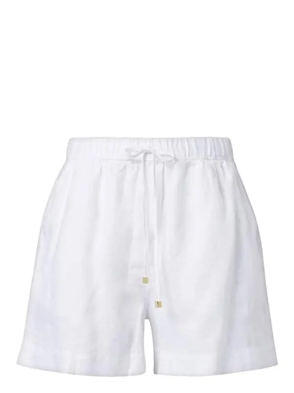 Heidi Klein Bay Linen Shorts - White