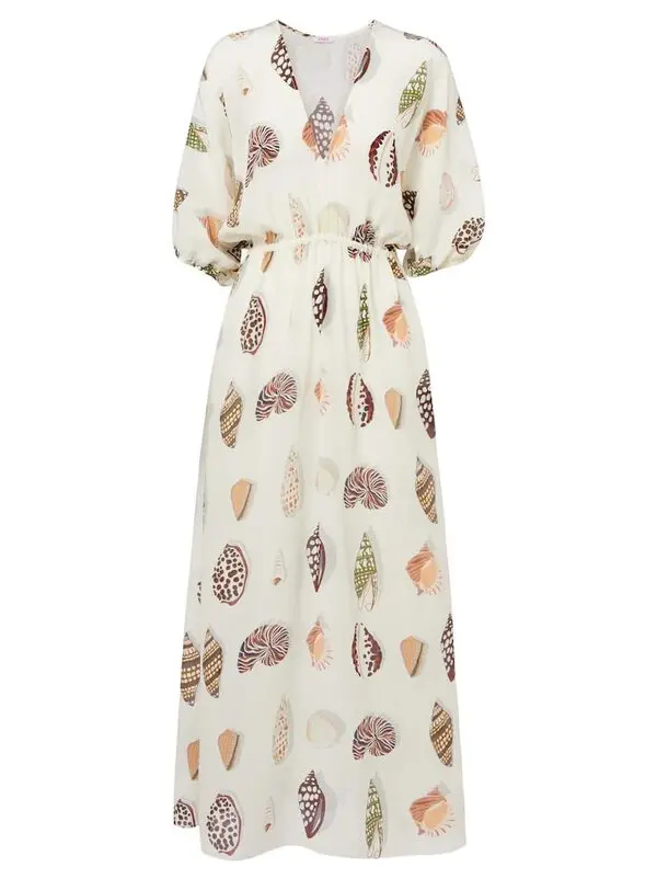ERES Printed Silk Midi Dress - Multicoloured
