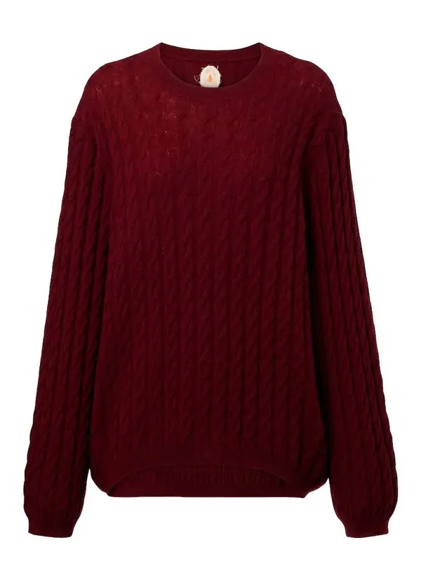 Jardin Des Orangers Wool And Cashmere Sweater - Burgundy