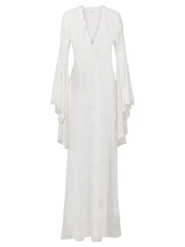 ALEXANDRA MIRO Kara Lace Beach Dress - White