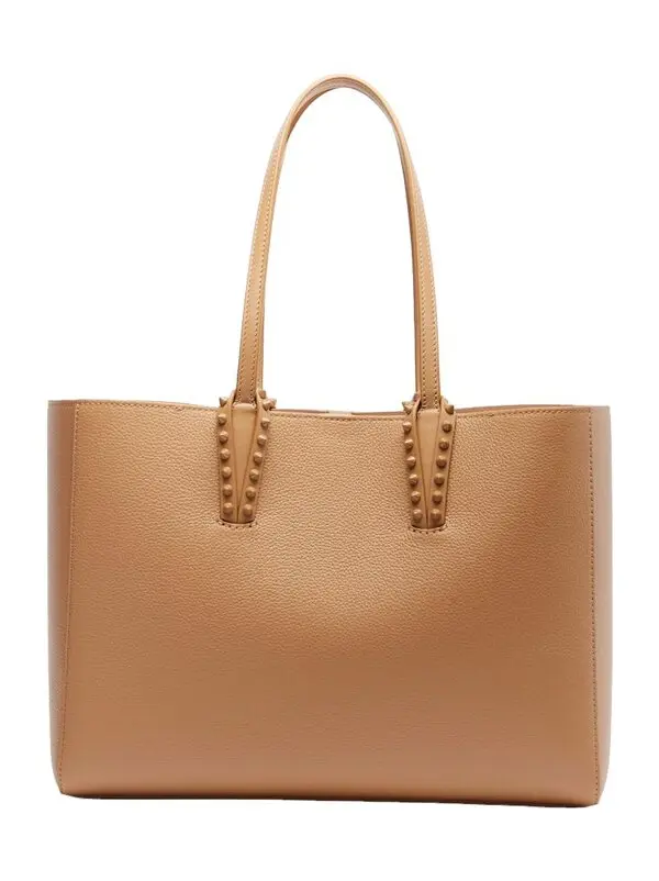 CHRISTIAN LOUBOUTIN Cabata Large Leather Tote Bag - Beige