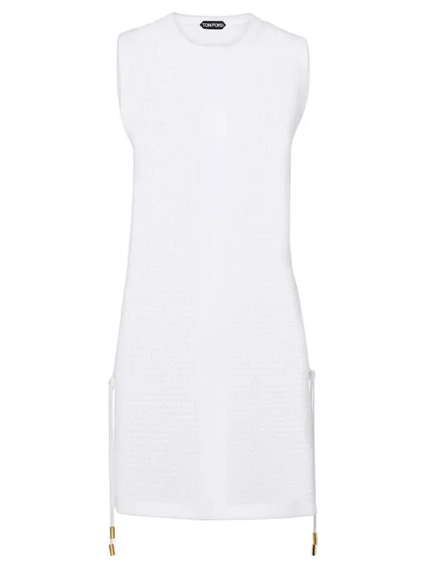 TOM FORD Open-knit Minidress - White