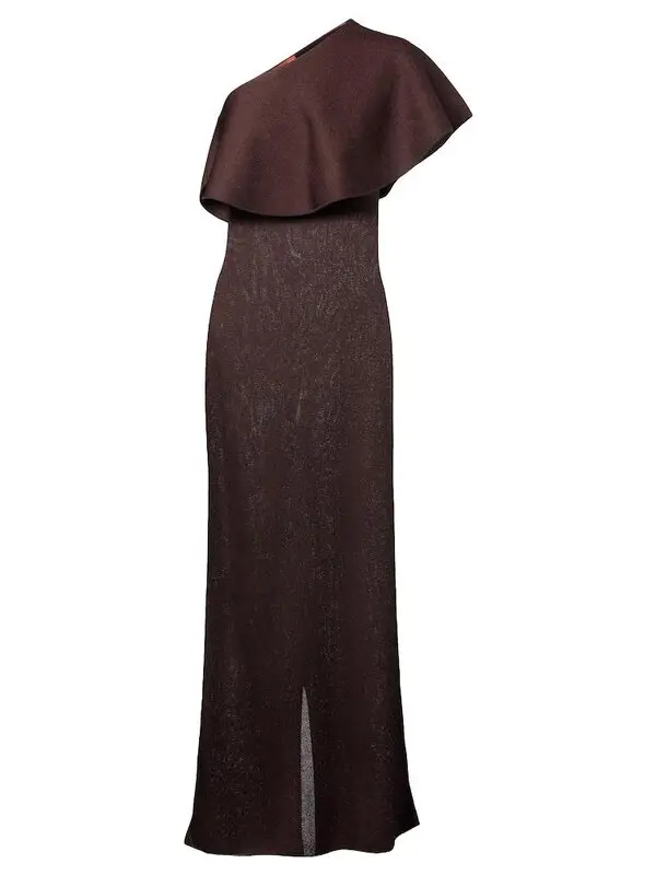 Altuzarra Asymmetrical Maxi Dress - Brown