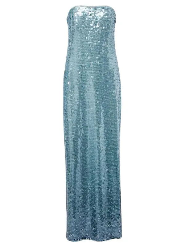 Simkhai Leilani Sequined Gown - Blue
