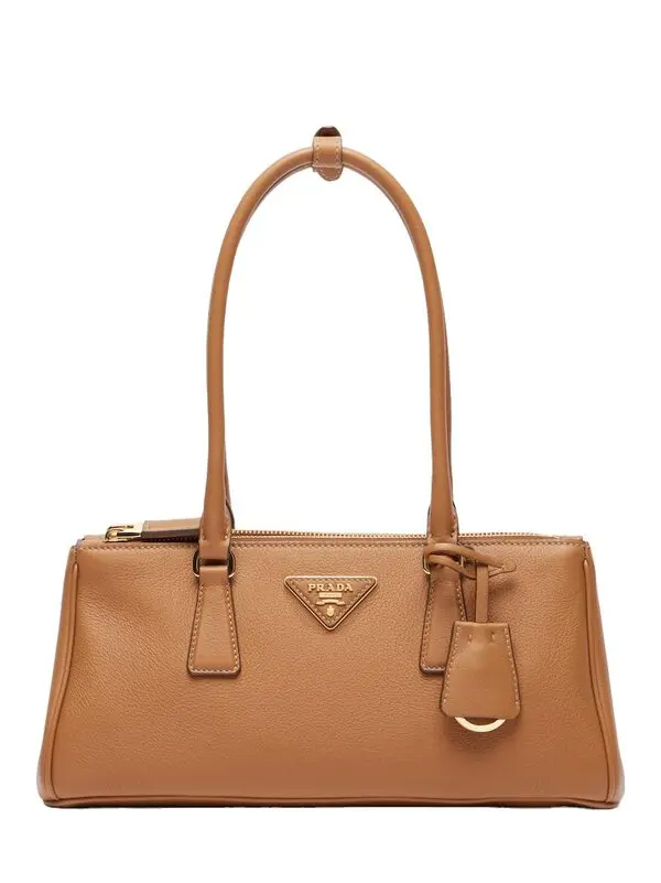 Prada Galleria Medium Leather Tote Bag - Brown