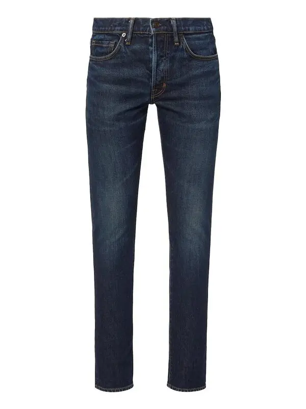 TOM FORD Faded Slim Jeans - Blue