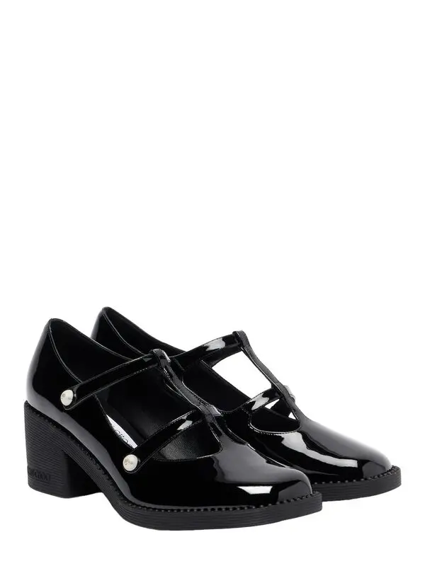 JIMMY CHOO Adeline 60 Patent Leather Pumps - Black