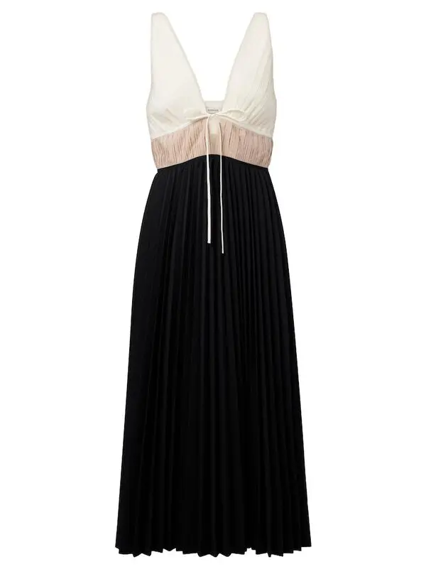 Simkhai Stephanie Pleated Midi Dress - Multicoloured