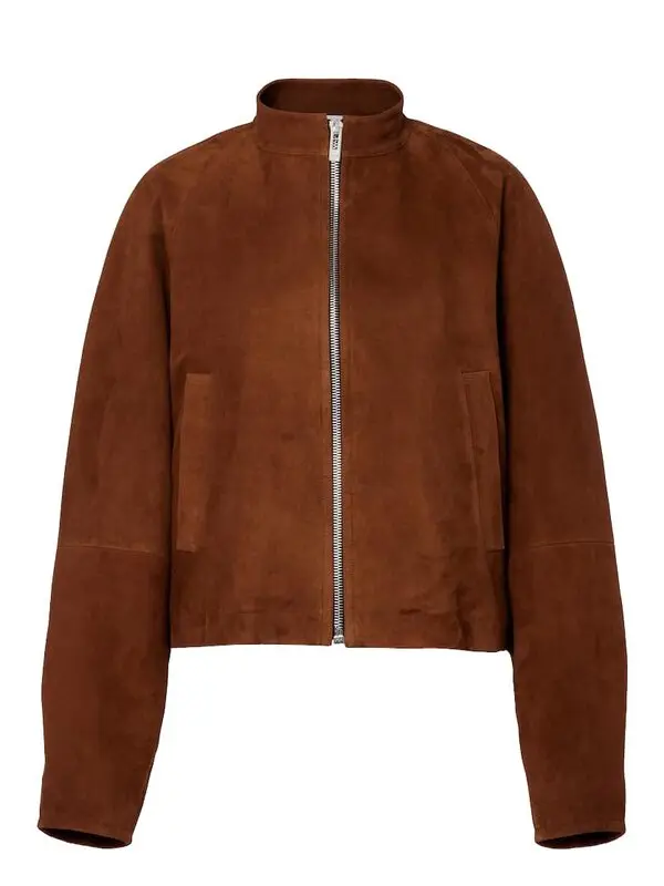Alaïa Suede Jacket - Brown