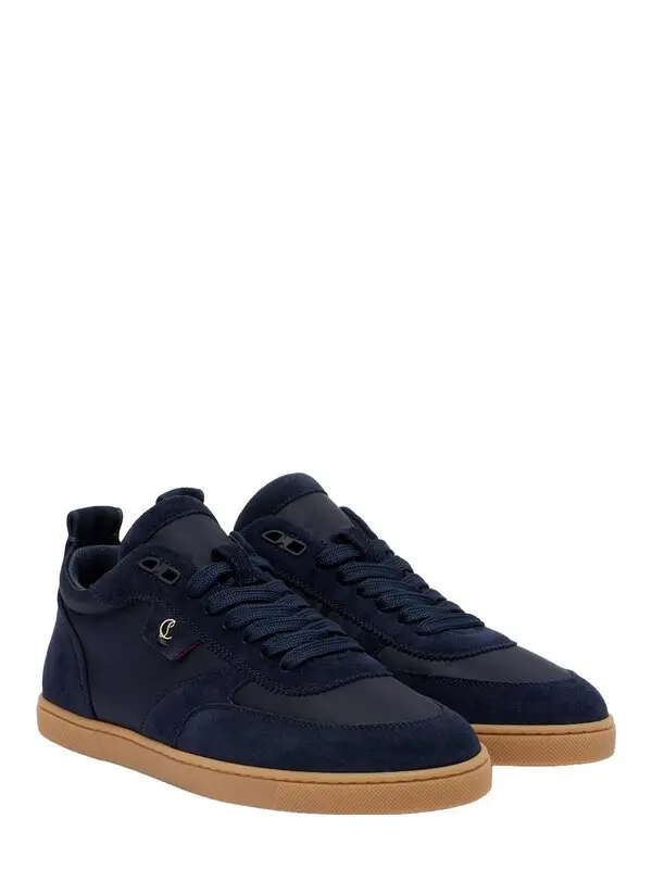 CHRISTIAN LOUBOUTIN Tutti Rui Suede Sneakers - Blue