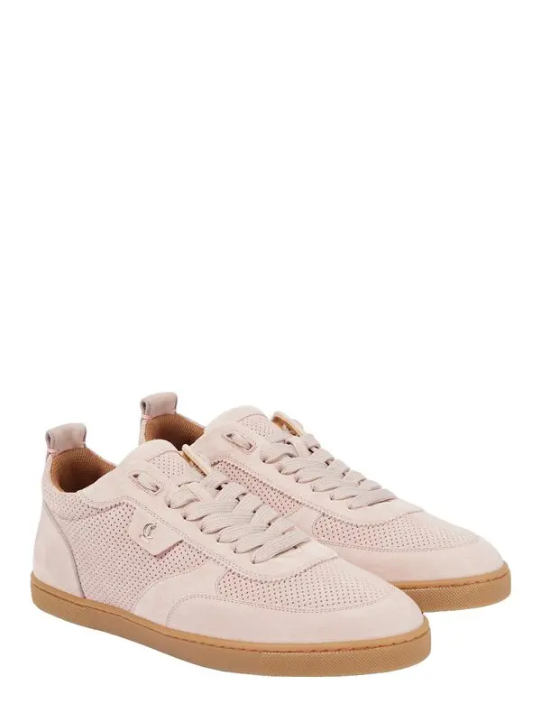 CHRISTIAN LOUBOUTIN Tutti Rui Suede Sneakers - Pink