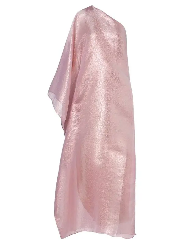 TALLER MARMO Betsy One-shoulder Fil Coupé Gown - Pink