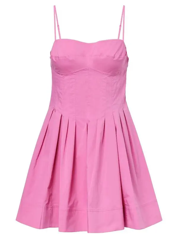 Simkhai Kitt Cotton-blend Minidress - Pink