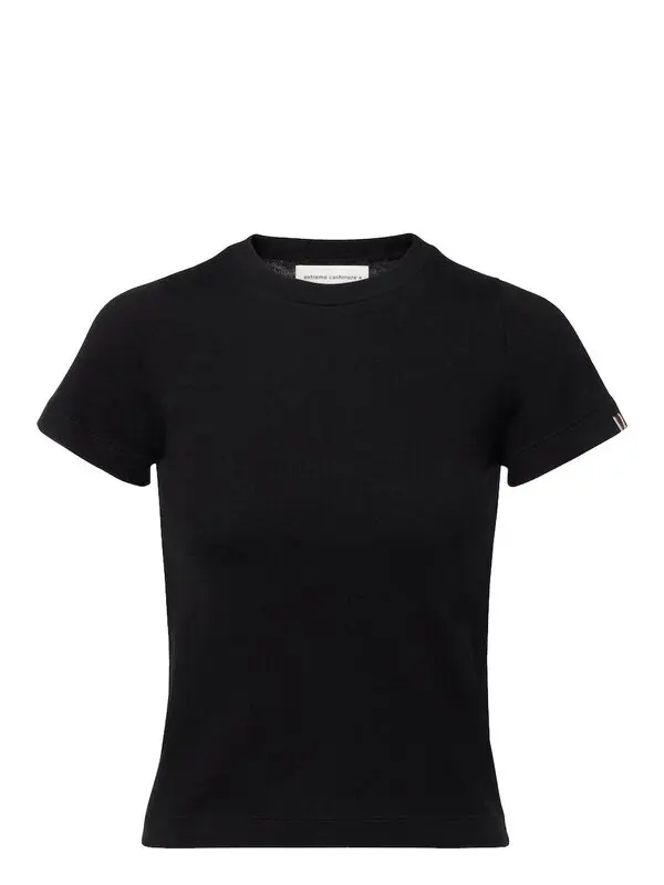 EXTREME CASHMERE X N°257 America Cotton And Cashmere T-shirt - Black