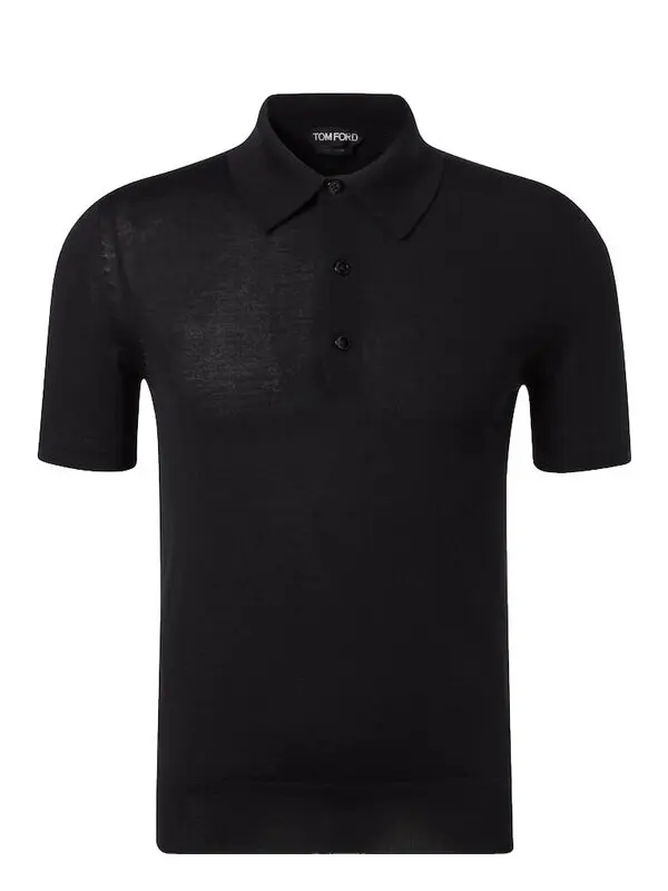TOM FORD Cashmere And Silk Polo Shirt - Black