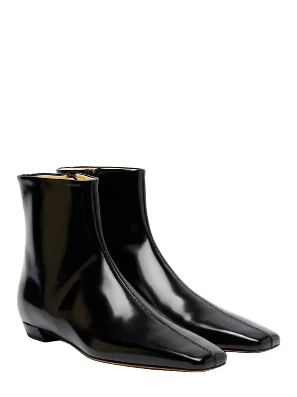 Proenza Schouler Patent Leather Ankle Boots - Black