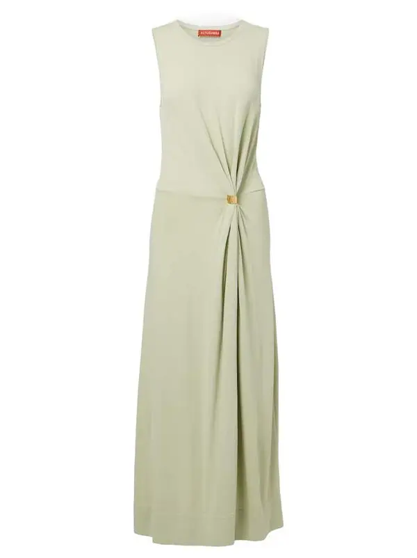 Altuzarra Gathered Maxi Dress - Green