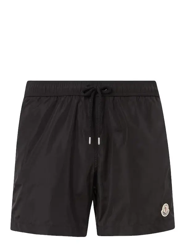 Moncler Logo Swim Trunks - Black