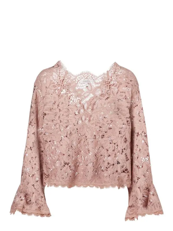 Dorothee Schumacher Lacy Dream Floral Top - Pink