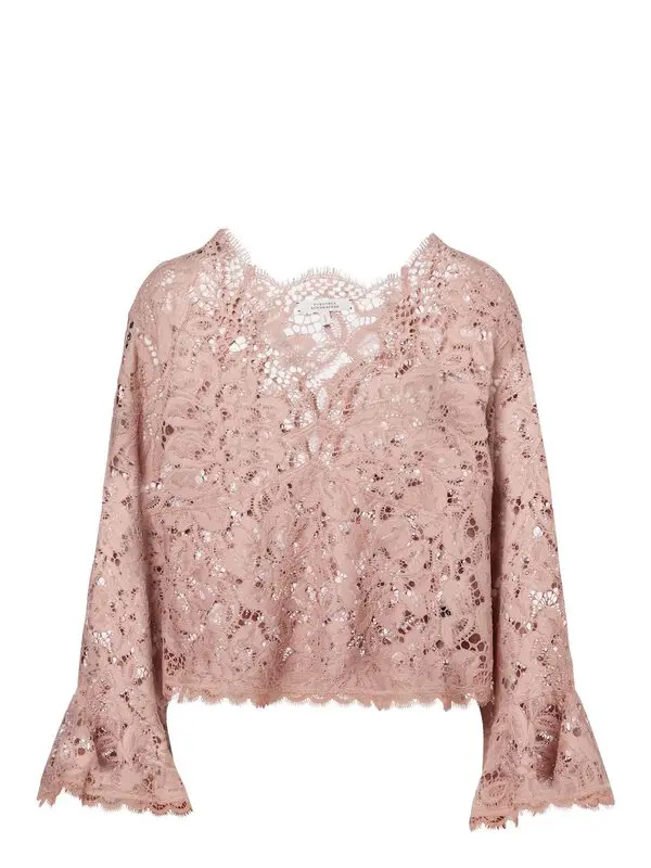 Dorothee Schumacher Lacy Dream Floral Top - Pink
