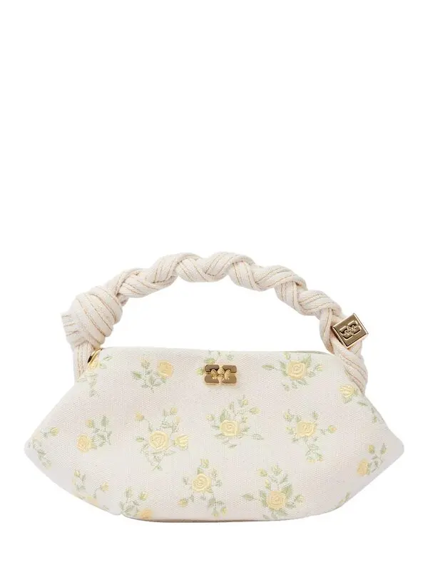 GANNI Mini Floral Canvas Tote Bag - Multicoloured
