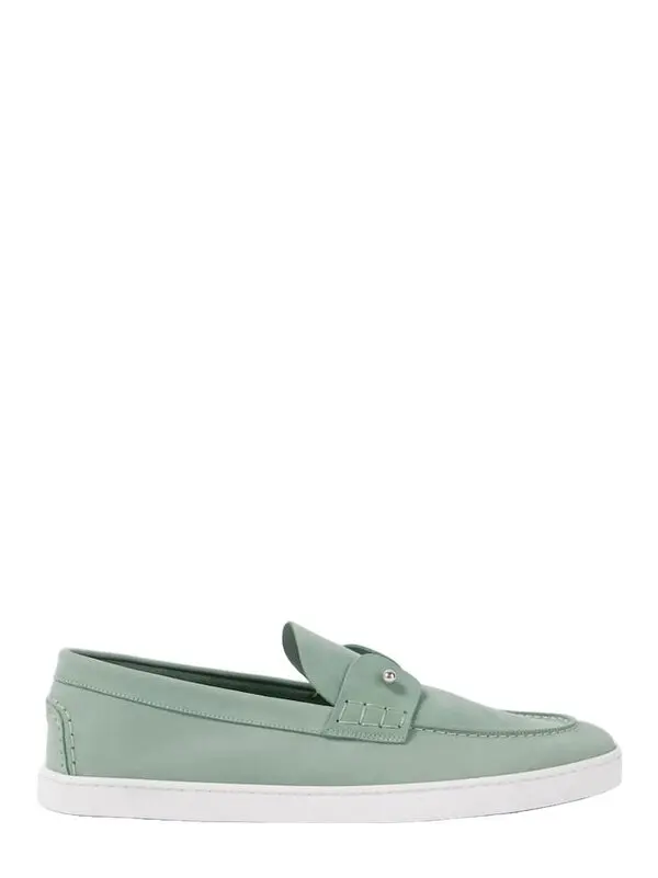 CHRISTIAN LOUBOUTIN Chambeliboat Leather Boat Shoes - Green