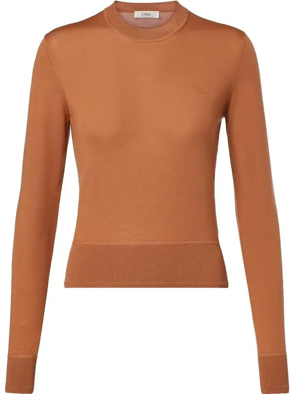 Chloé Wool Sweater - Brown