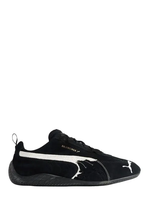 Balenciaga Speedcat Suede Sneakers - Black