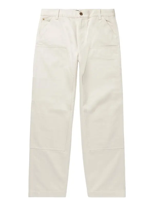 Versace Straight-leg Panelled Jeans - Neutrals