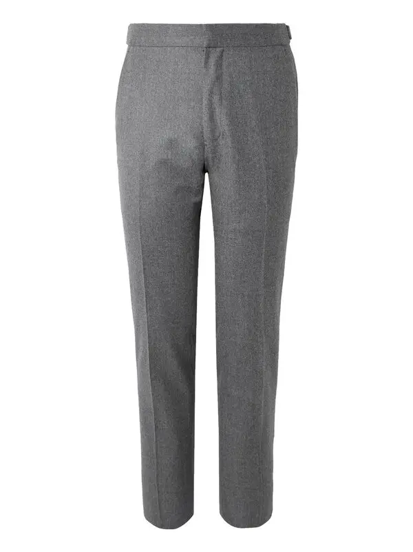 TOM FORD Dyllan Straight-leg Wool-flannel Suit Trousers - Gray