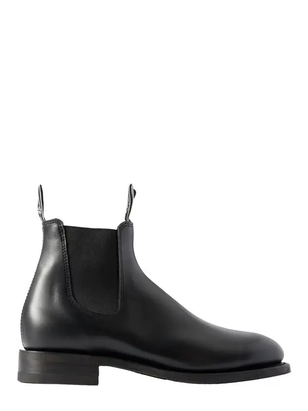 R.M.WILLIAMS Comfort Turnout Leather Chelsea Boots - Black