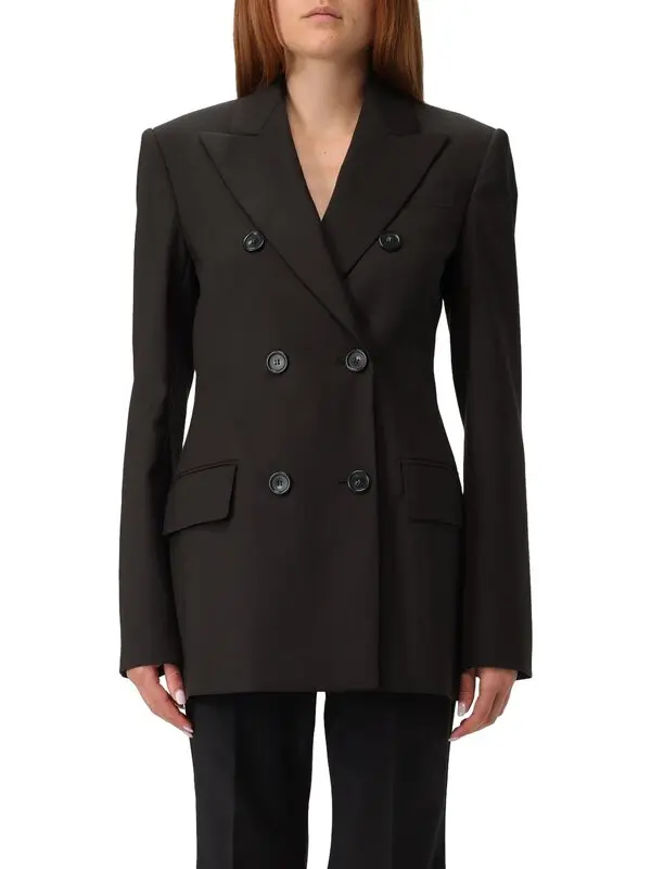 Sportmax Double-breasted Jacket - Brown