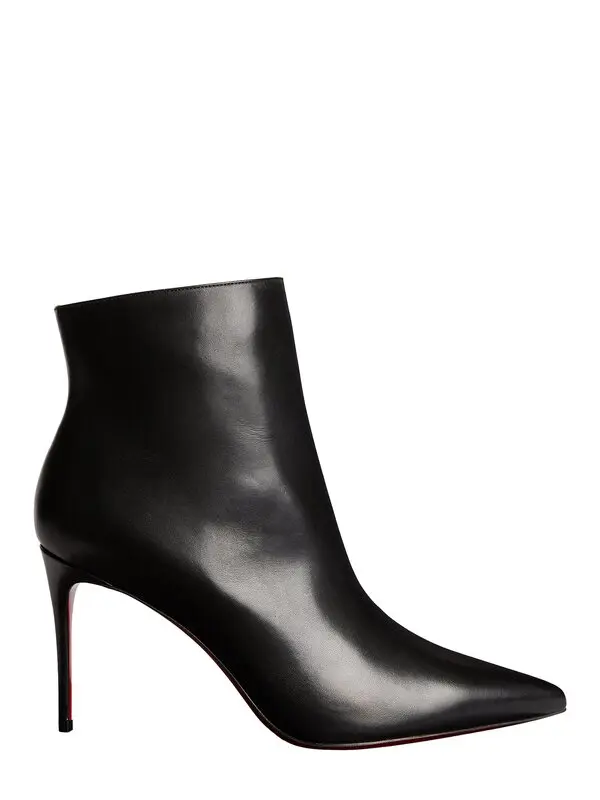 CHRISTIAN LOUBOUTIN So Kate 85 Leather Ankle Boots - Black