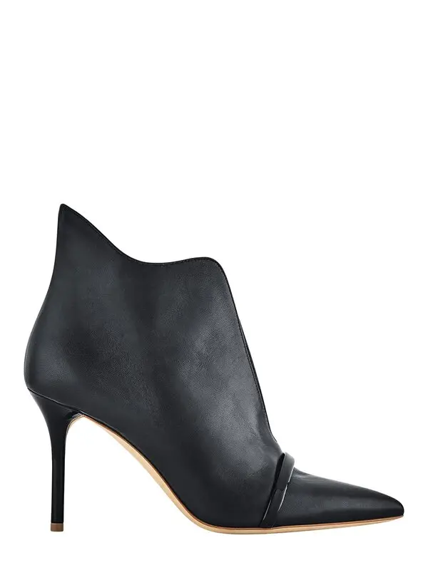 MALONE SOULIERS Leather Cora Heeled Ankle Boots 85 - Black