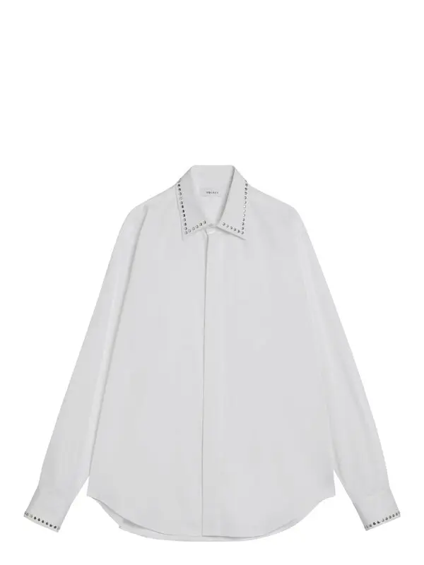 Alexander McQueen Alexander Mc Queen Cotton Shirt With Studs - White