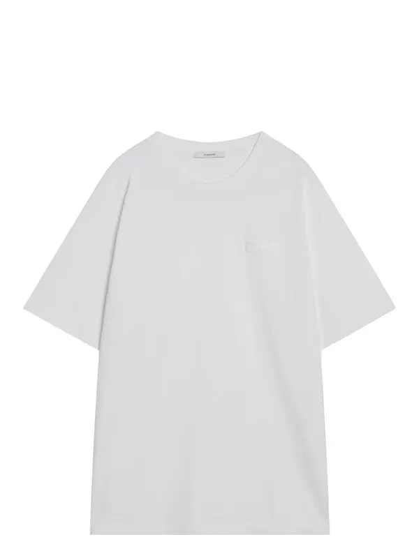 Givenchy Cotton T Shirt With Logo Patch - White
