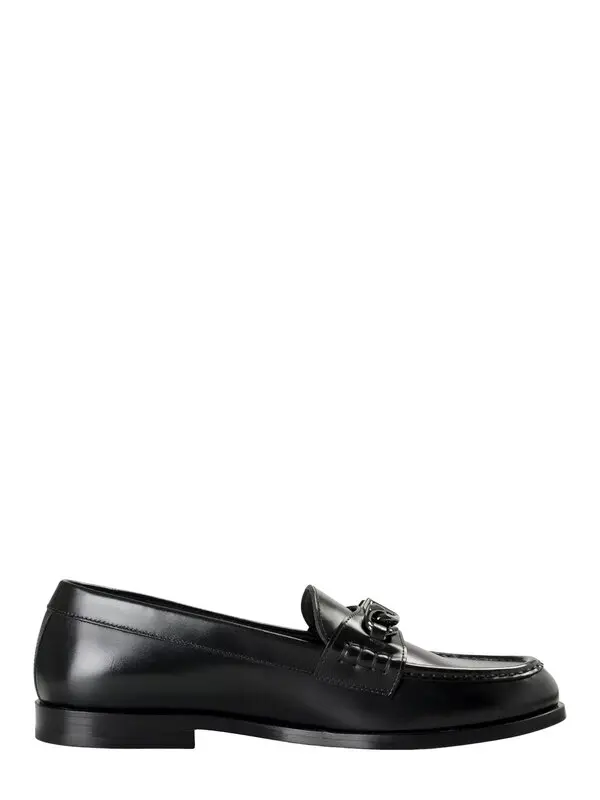 Valentino Garavani Leather Loafers - Black