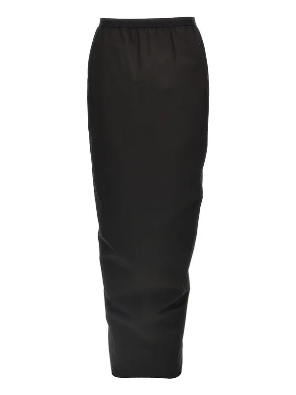 Rick Owens Pillar Long Skirt - Black