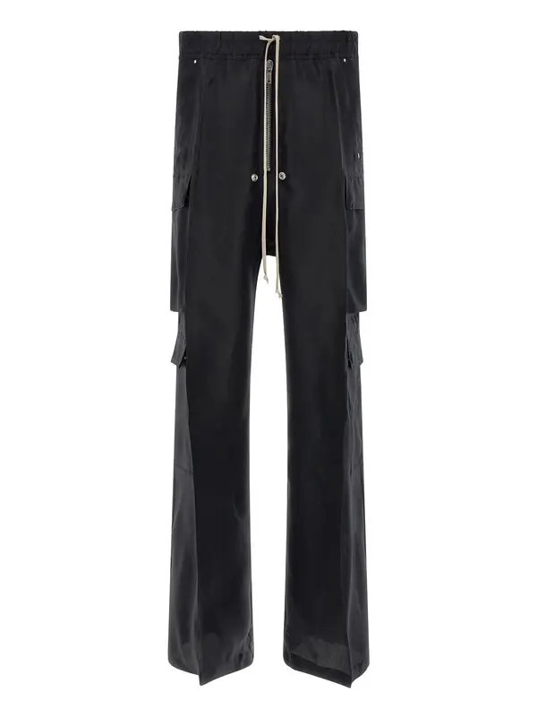 Rick Owens Cargobelas Silk Pants - Black
