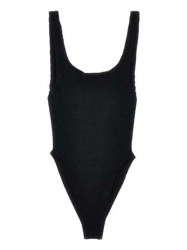 Hunza G Square Neck Swimsuit - Black