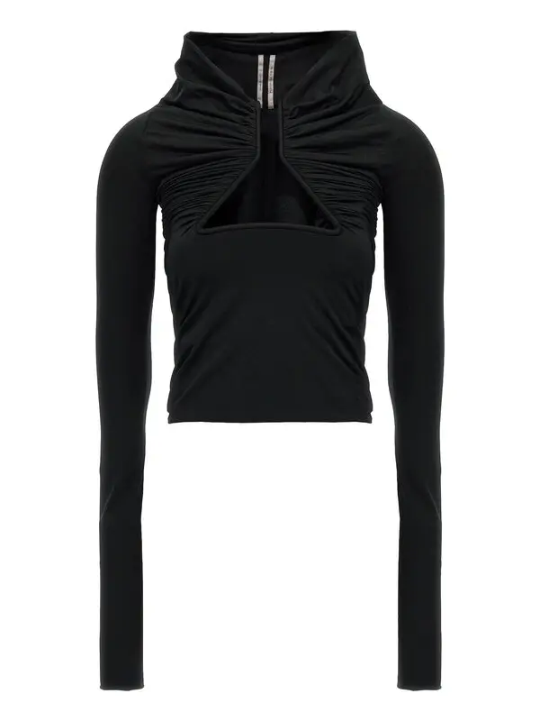 Rick Owens Ls Prong' Top - Black