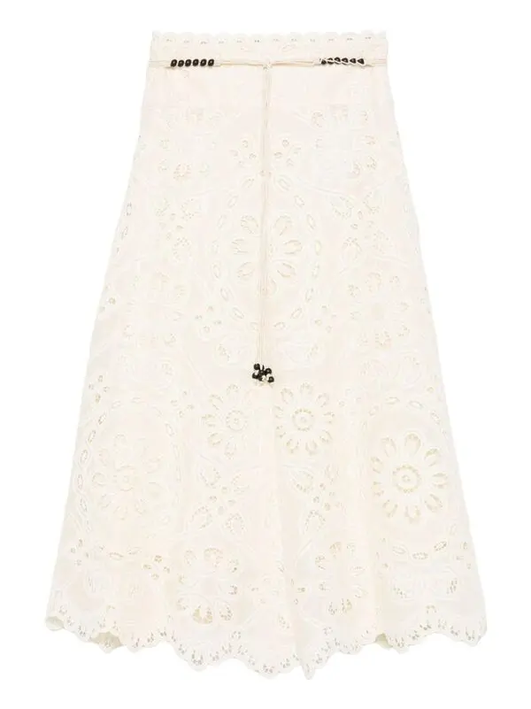 Zimmermann Rhiannon Embroidered Blouse - Ivory