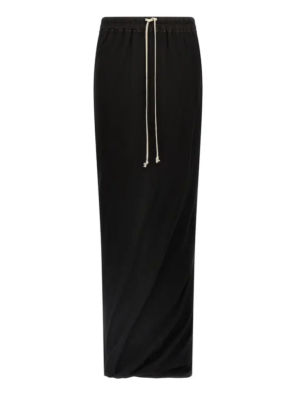 Rick Owens Pull On Pillar Skirt - Black