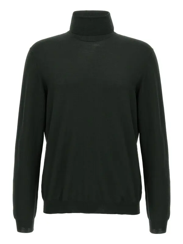 ZANONE Wool Turtleneck Sweater - Green