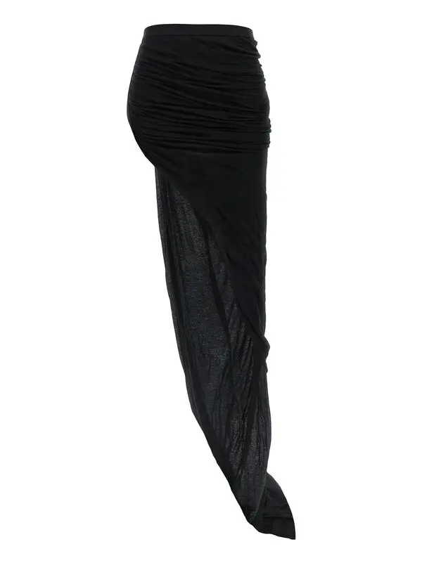 Rick Owens Edfu Long Skirt - Black