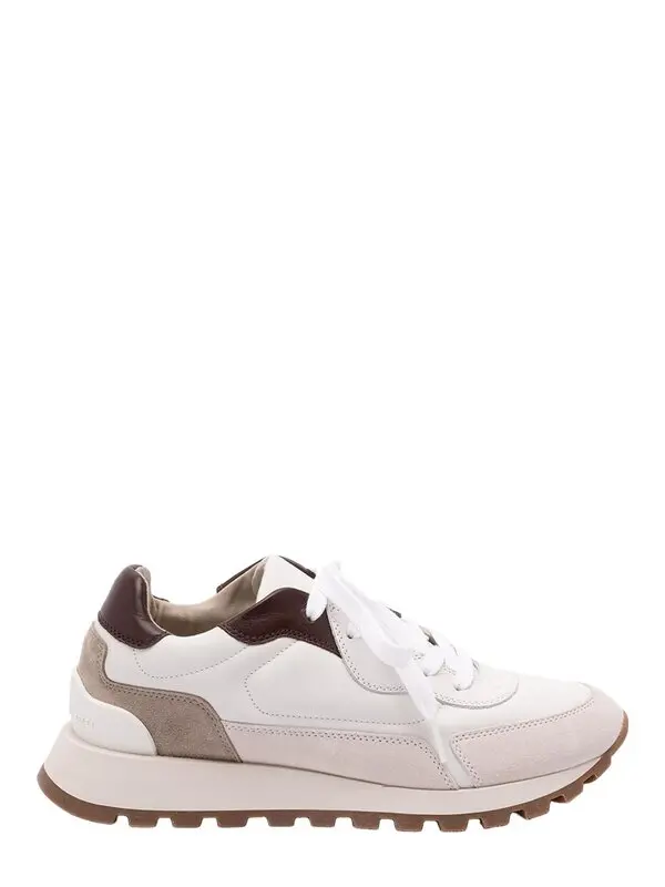 Brunello Cucinelli Leather Sneakers - White