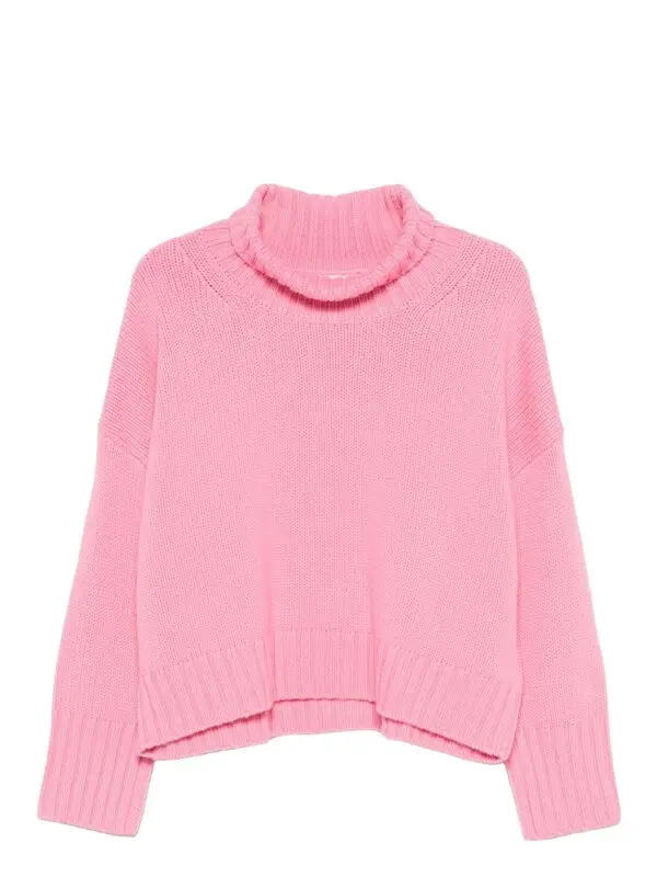 Soft Goat Girlfriend Cashmere Turtleneck Jumper - Pink